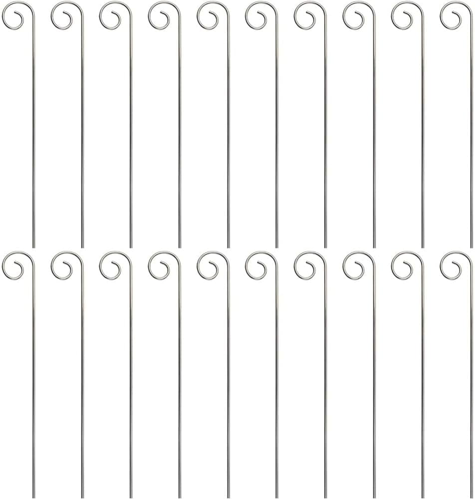 XD2-20Pcs Stainless Steel Plant Label Hooks Garden Markers Stake Plant ...