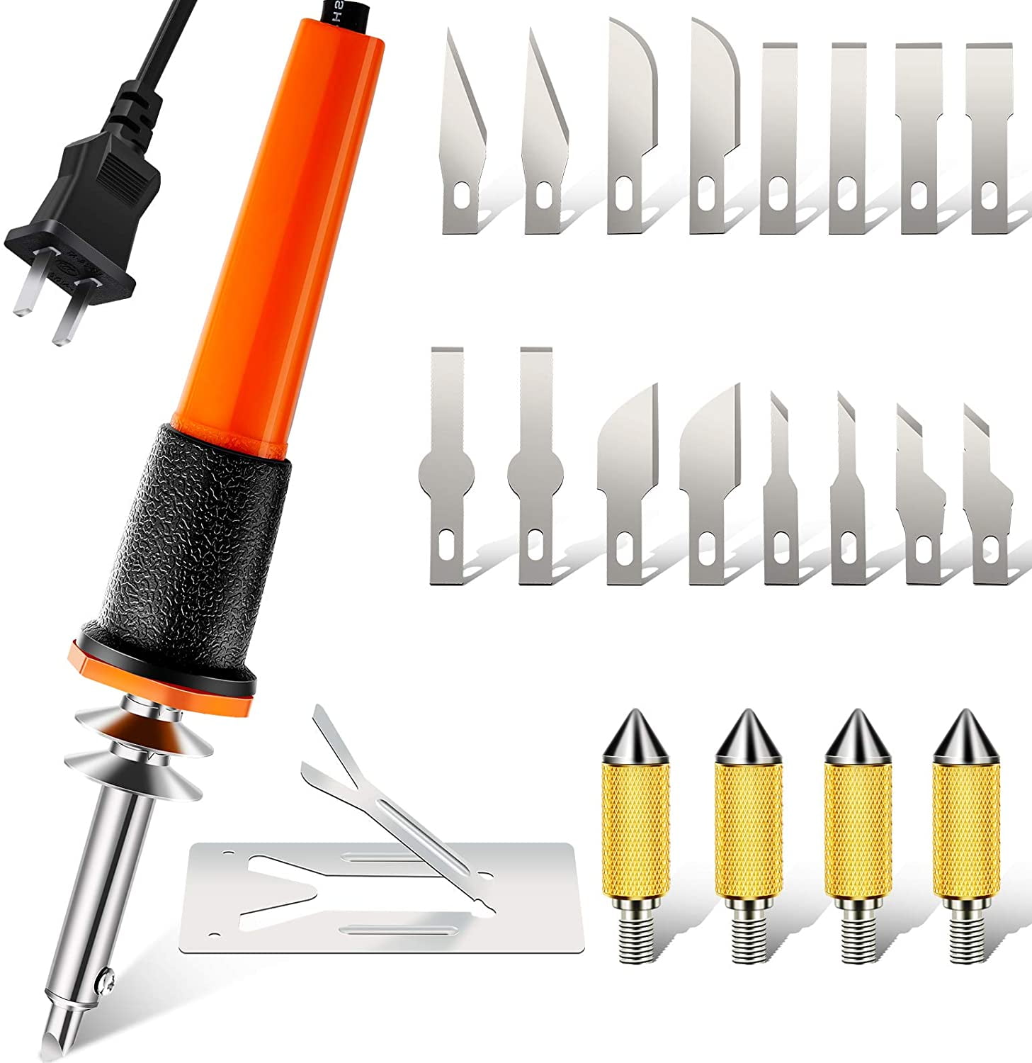 XD2-22 Pieces Electric Hot Knife Cutter Tool Kit Include Heated Knife ...