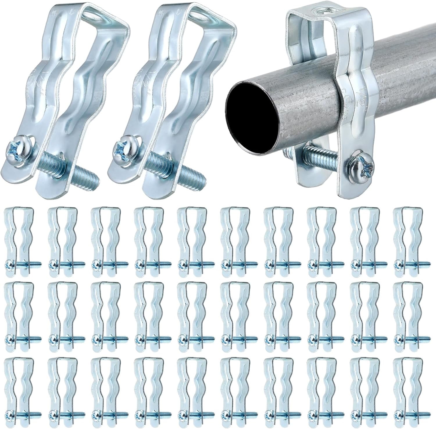 XD2-25 Pcs EMT Conduit Hanger with Bolt，Insulated Supports or Threaded ...