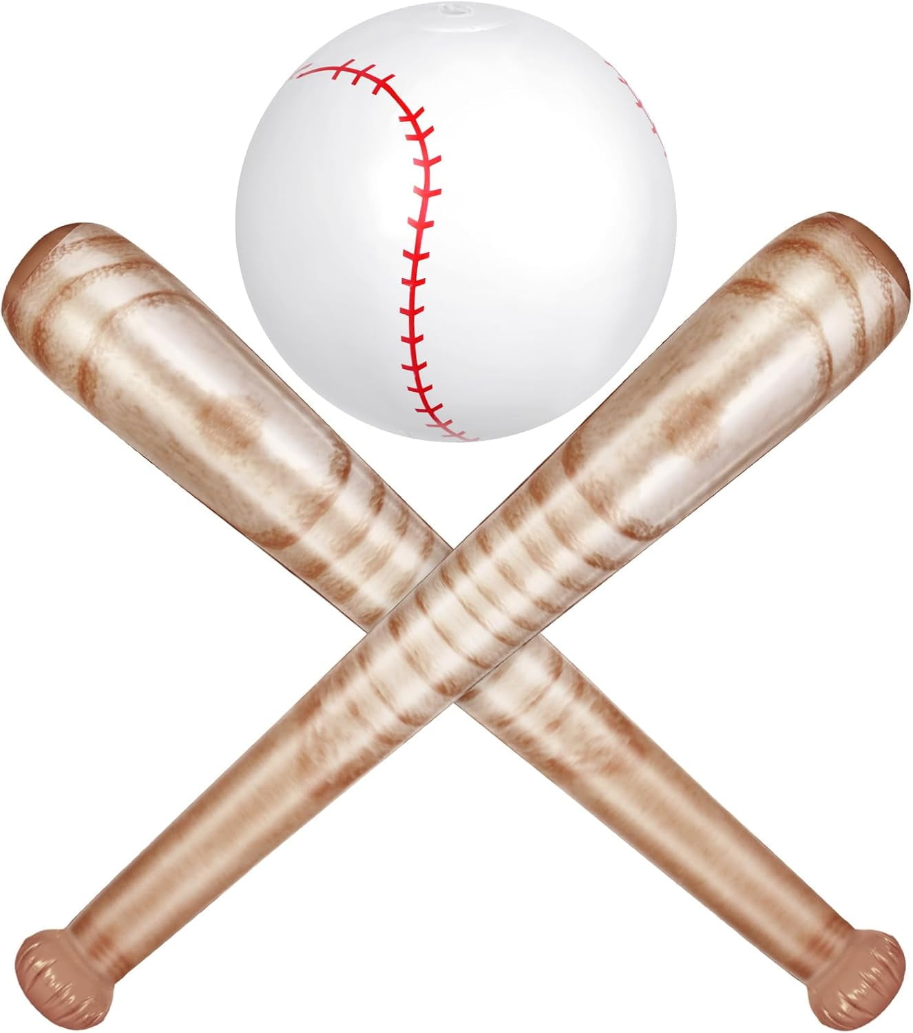 XD2-3 Pcs Set of Baseball Beach Ball Baseball Bat Inflates, Including ...