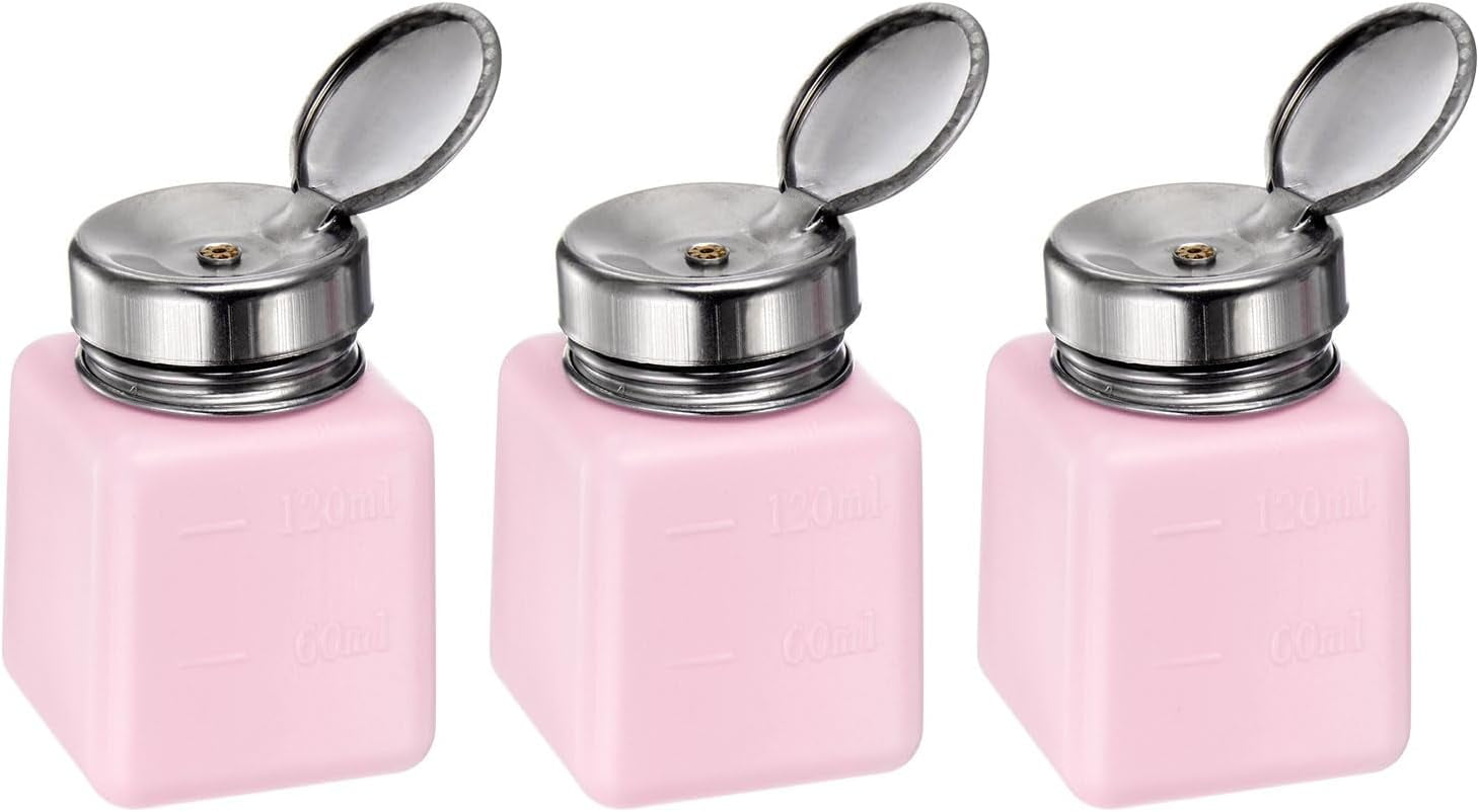 XD2-3pcs Solvent Alcohol Dispensers 180ml(6oz) Push Down Liquid ...