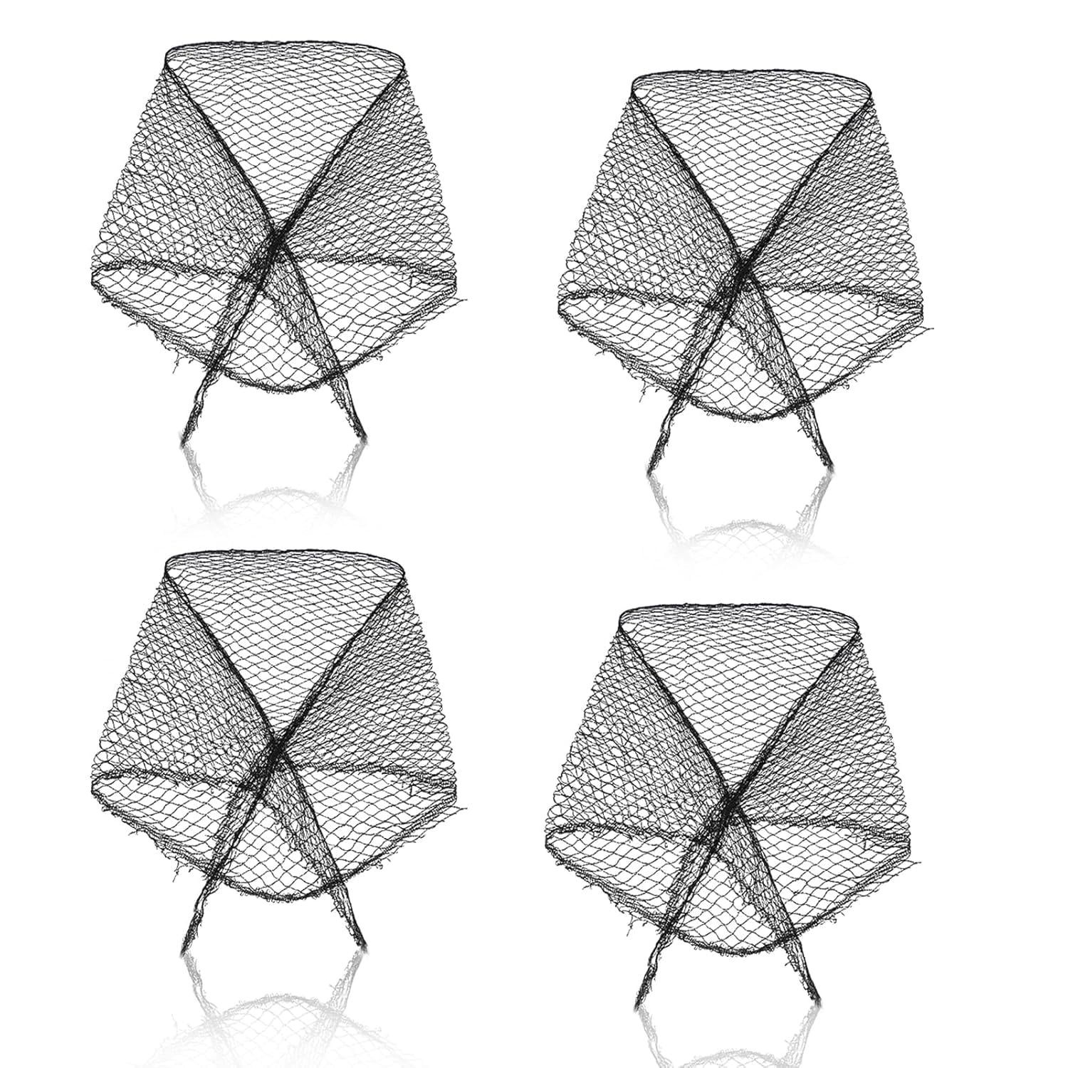XD2-4 Pcs Triangle Hair Net Mesh Hair Nets for Women Large Hair Net for ...
