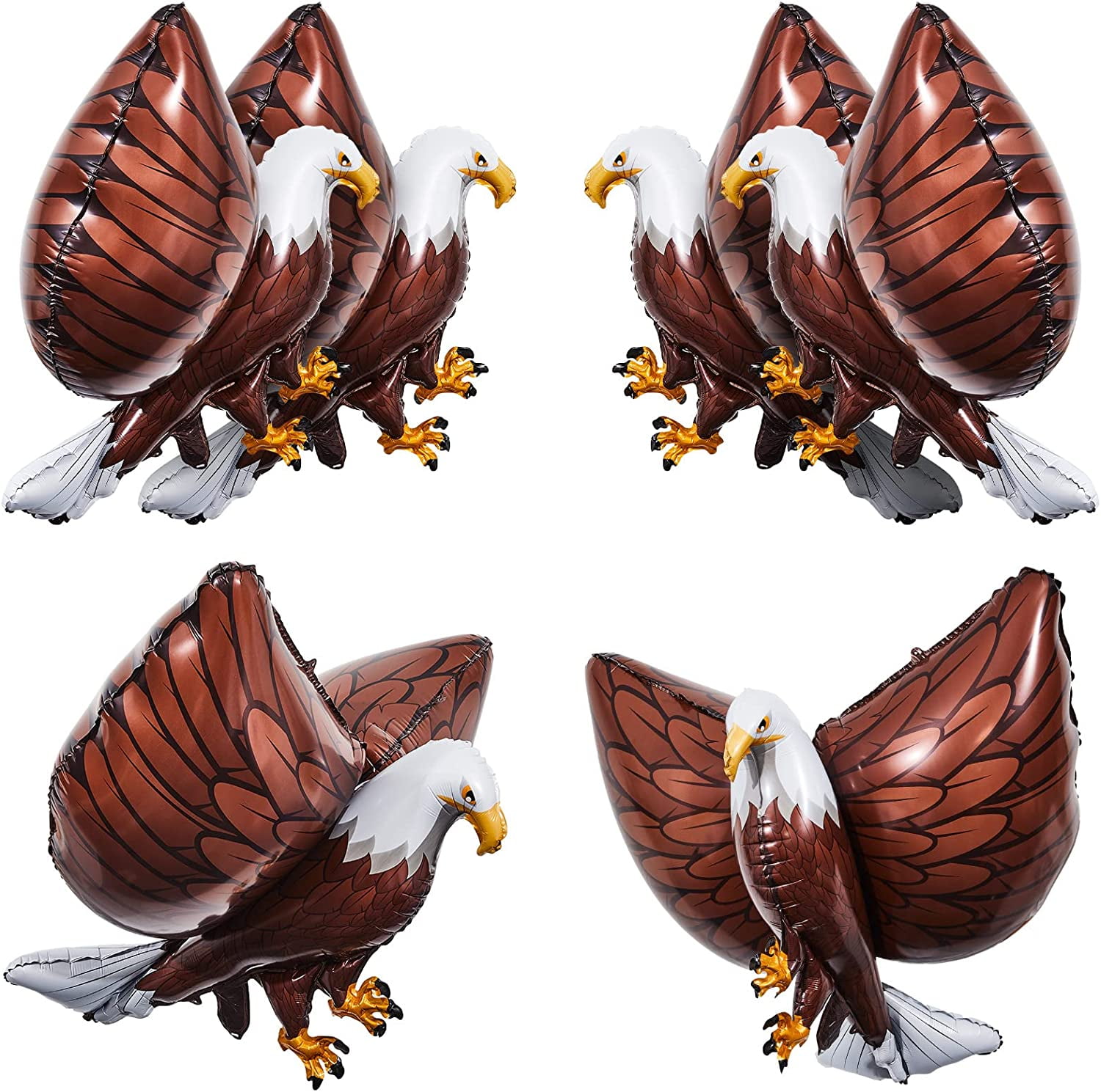 XD2-6 Pcs 3D Giant Eagle Foil Balloons 32 x 26 Inch, Inflatable Eagle ...