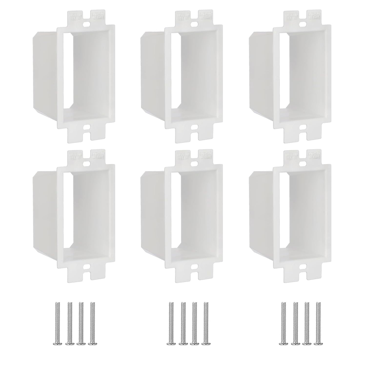 XD2-6PCS Electrical Box Extenders 2 Gang Electric Box Extenders for ...