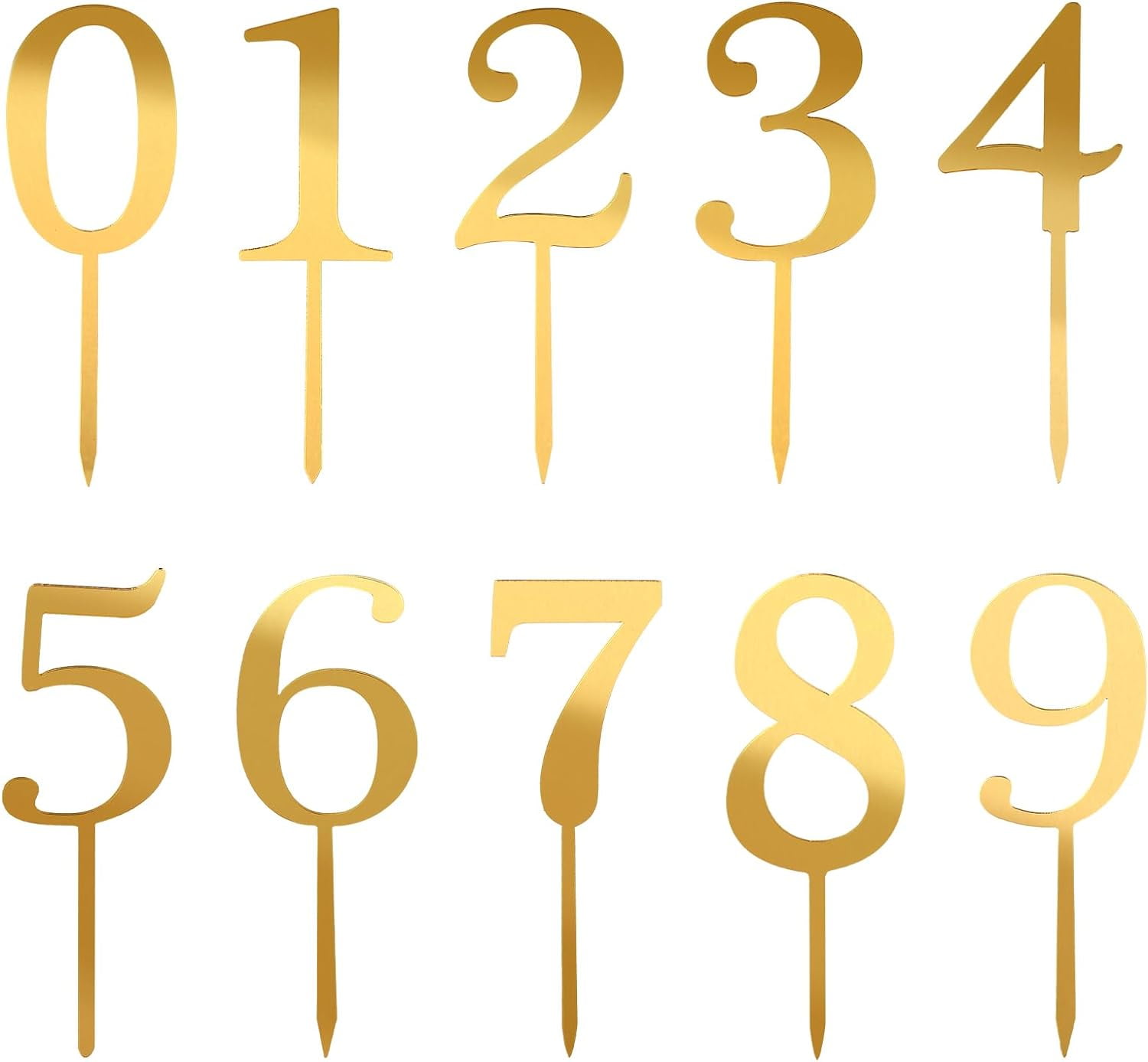 XD2-Acrylic Numbers For Cake 0-9 Numbers Happy Birthday Cake Topper ...