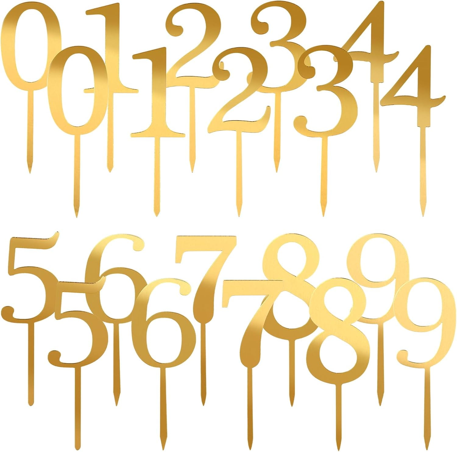 XD2-Acrylic Numbers For Cake 0-9 Numbers Happy Birthday Cake Topper ...