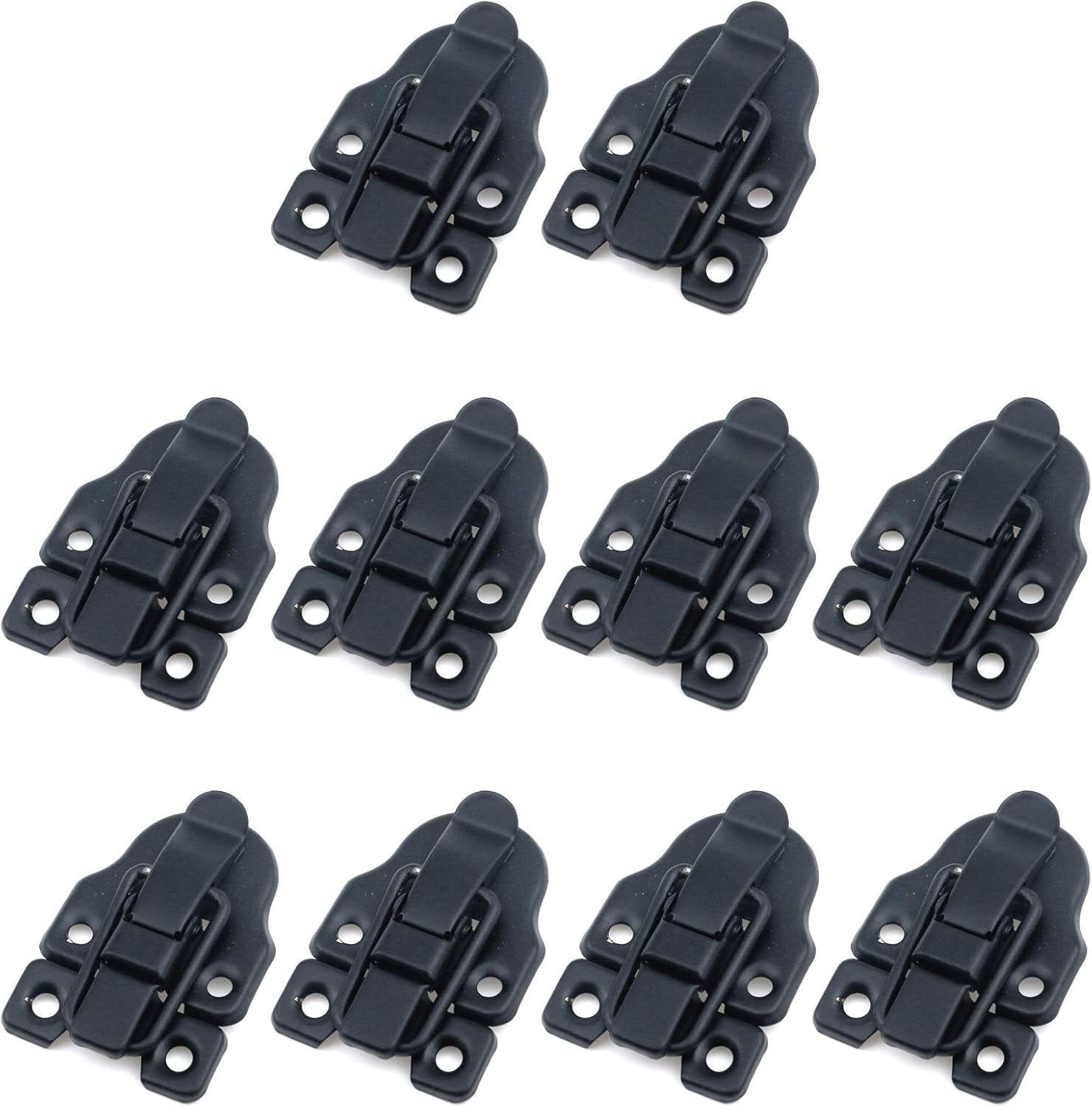 XD2-Box Latch Hasps Decorative Cabinet Latch Catches Black Hasp Latch ...