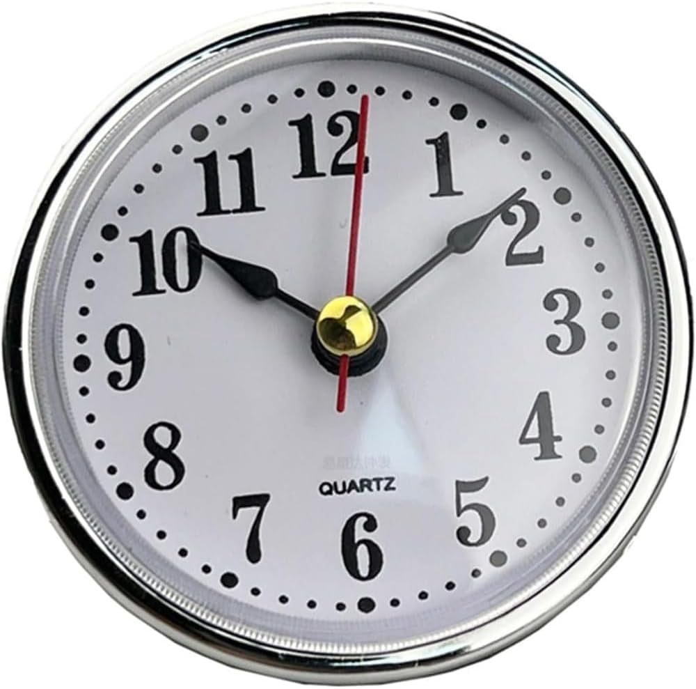 XD2-Clock Face Replacement, White Mini Clock Insert 2-1/2Inch 65mm ...