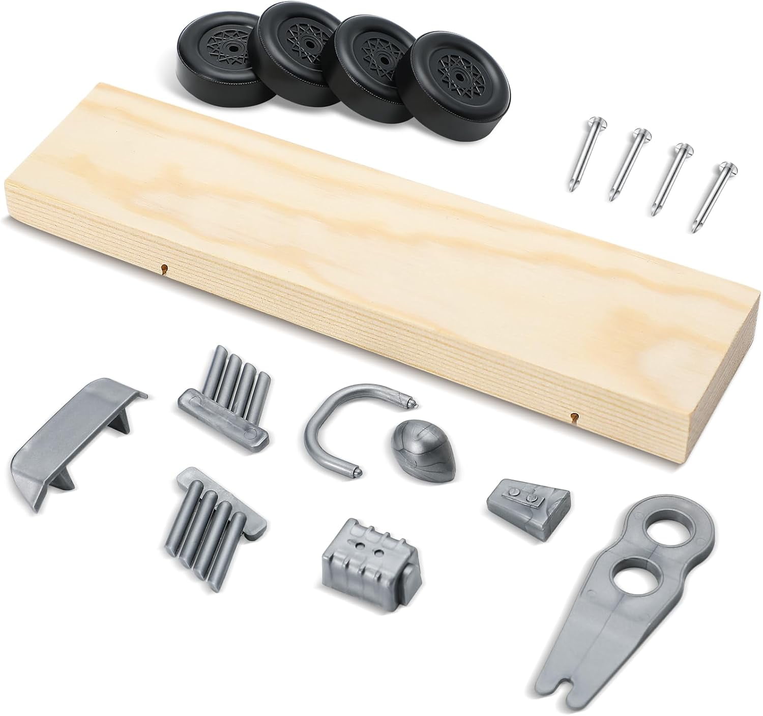 XD2-Derby Car Kit Includes Pre-drilled Wedge Block, Wheels and Nail ...
