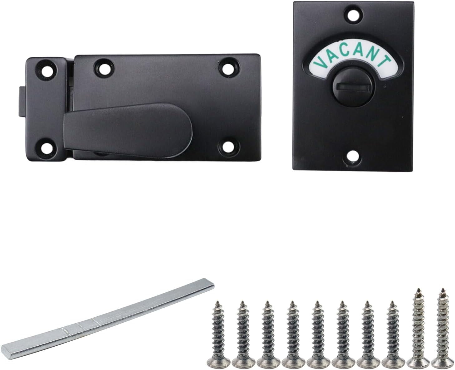 XD2-Door Lock Indicator Black Bathroom Stall Door Latch Zinc Alloy ...