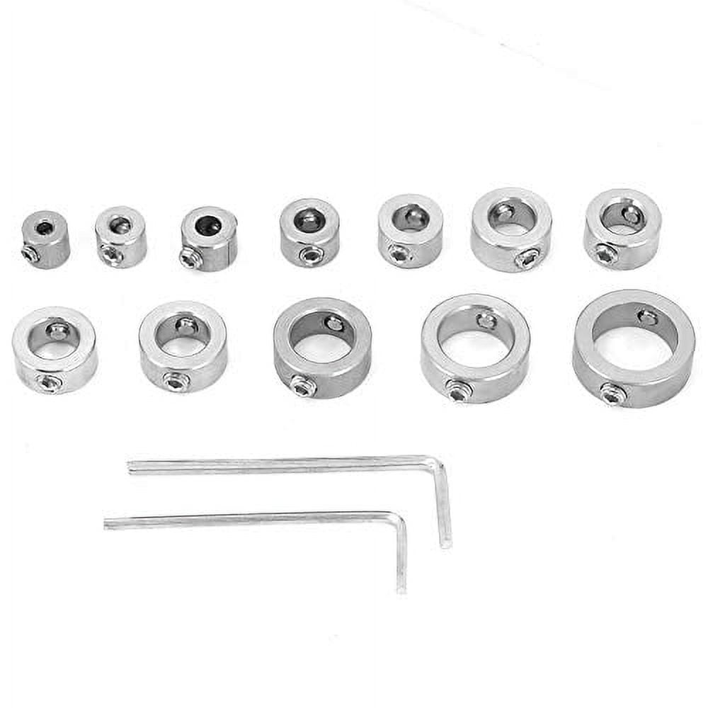 XD2-Drill Bit Depth Stop Collar Kit Set 12pcs 3-16mm Stainless Steel ...