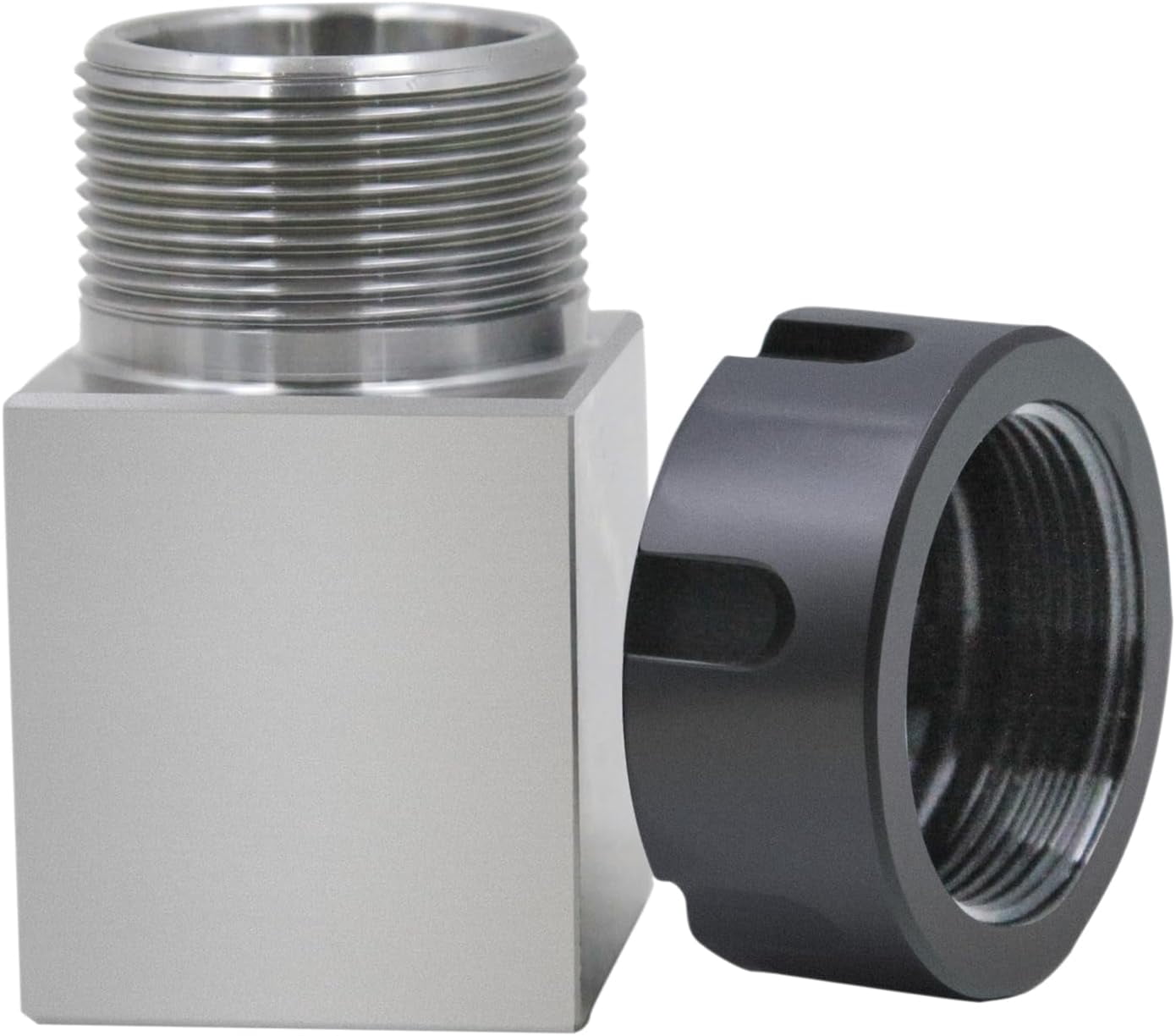 XD2-ER40 Collet Block, Square ER-40 Collet Holder Hard Steel 0.0001 ...