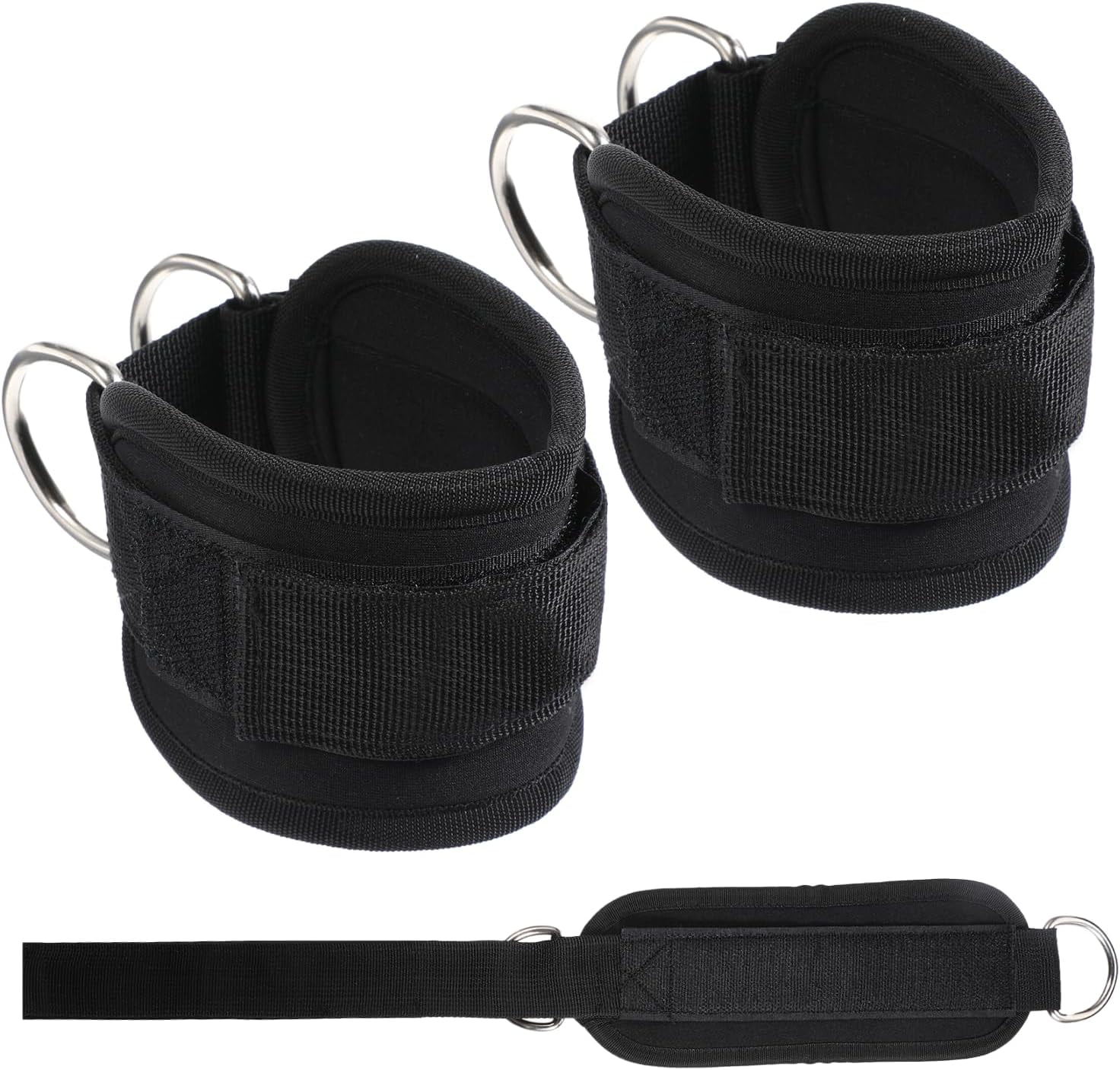 XD2-Fitness Ankle Straps for Cable Machine, 2 PCS Adjustable Gym Ankle ...