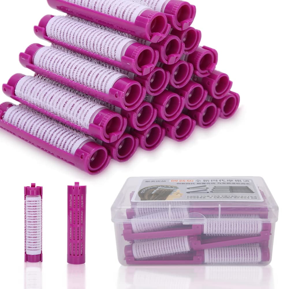 XD2-Hair Perming Rods and Rollers Set - 20 Fluffy Curlers for ...