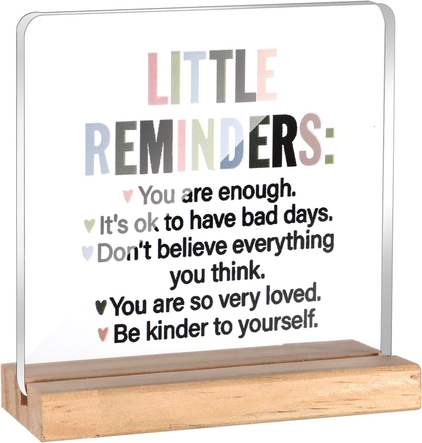 XD2-Little Reminders Desk Sign motivational home decor Inspirational ...