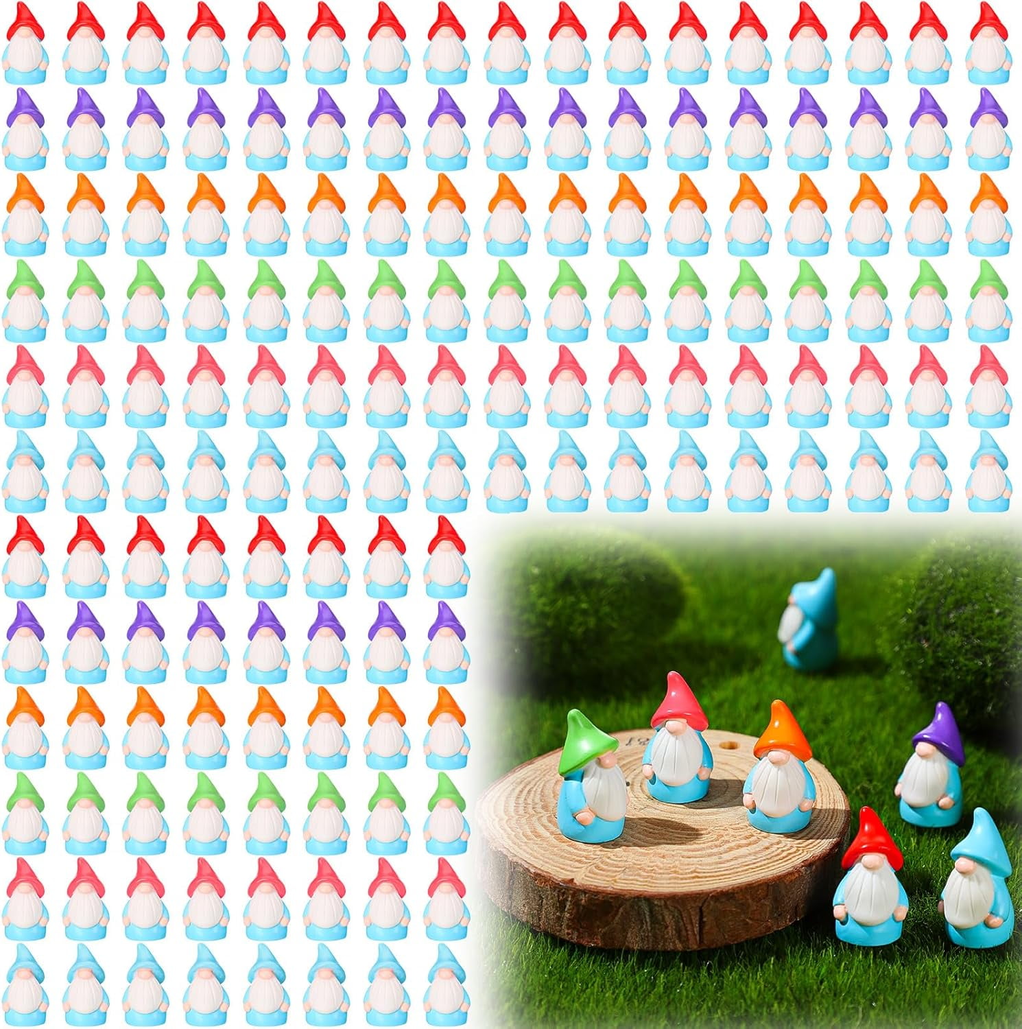 XD2-Mini Resin Gnomes Fairy Resin Statues Miniature Gnomes Miniature ...