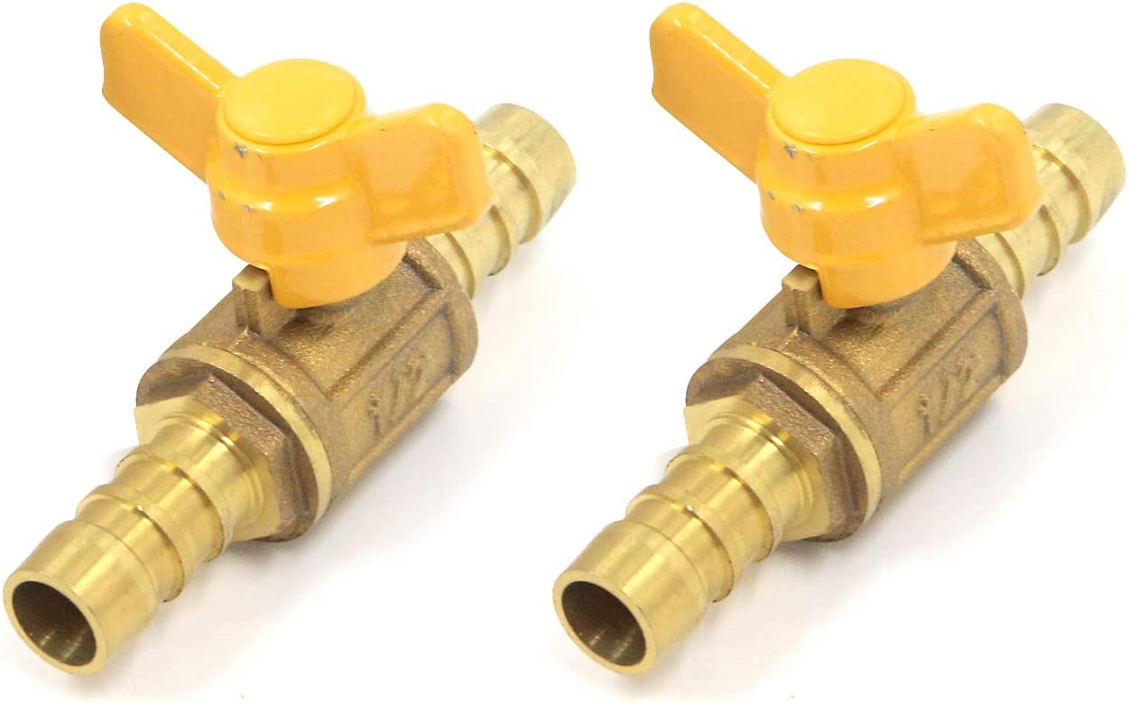 XD2-Mini Valve 1/2" Brass Ball Valve 2 Way Water Pipe*2 - Walmart.com