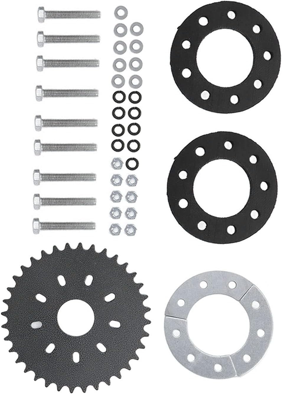 XD2-Motorized Sprocket, 36 Teeth Flat Sprocket with 9 Hole Adapter ...