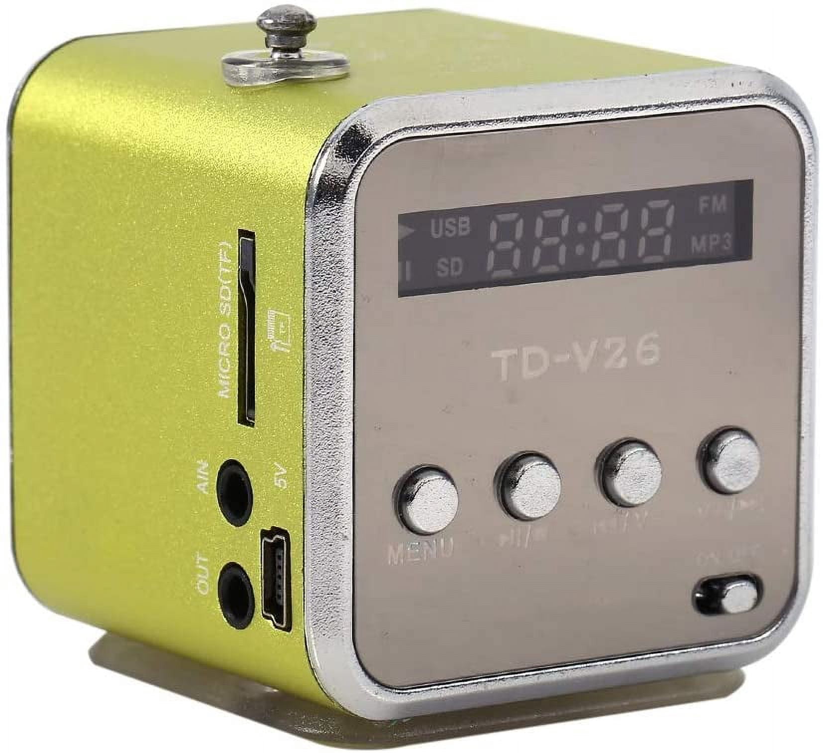 XD2-Music Player, Mini Speaker Music Player Portable FM Radio Stereo PC ...