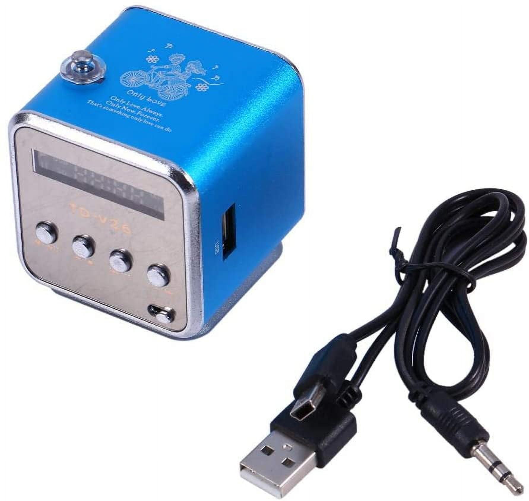XD2-Music Player, Mini Speaker Music Player Portable FM Radio Stereo PC ...
