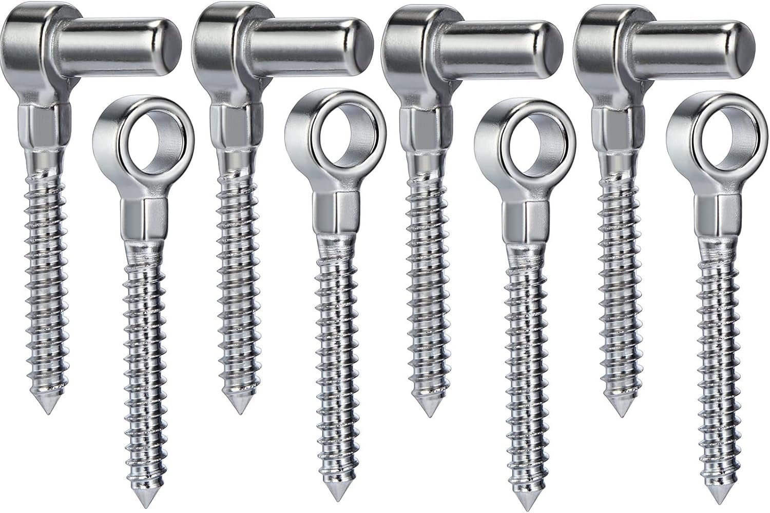 XD2-One Piece 304 Stainless Steel Gate Hinges Set, Eye Hinge and Pin ...