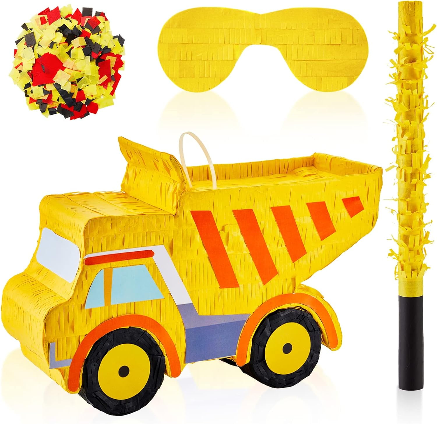 XD2-Pinata Party Decorations with Stick Blindfold and Confetti for ...