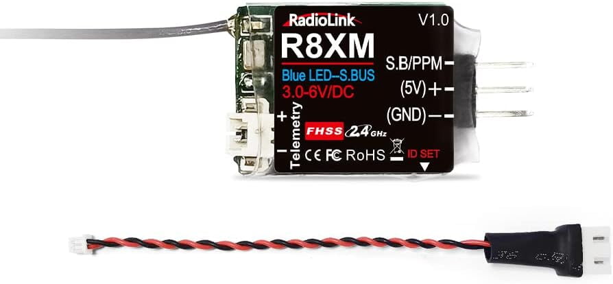 XD2-R8XM 8 Channels 2.4GHz RC Receiver SBUS/PPM Voltage Telemetry Long ...