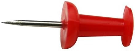 XD2-Red Push Pins Plastic Top Thumbtacks Thumb Tacks Map Pin Stickers ...