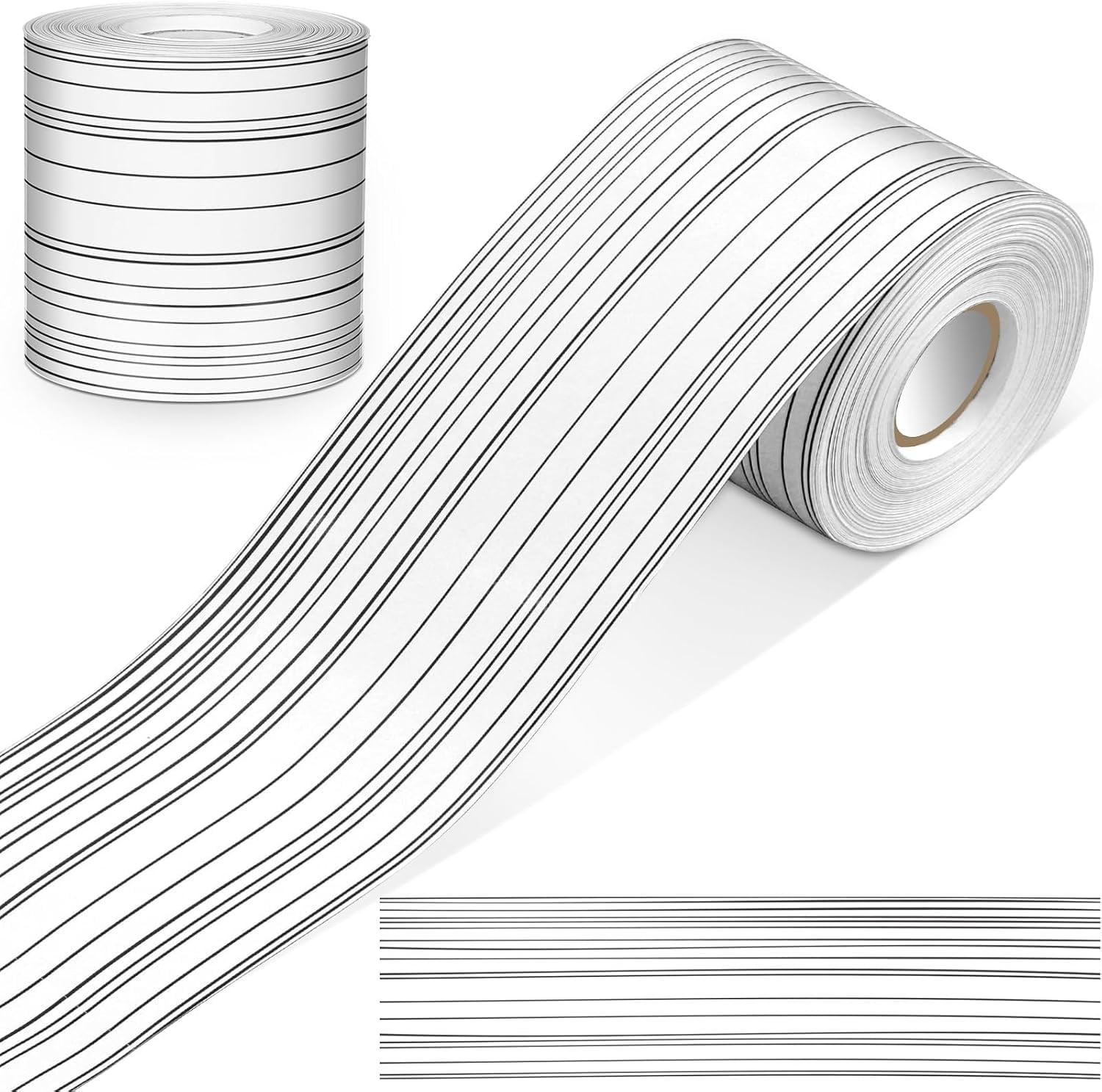 XD2-Simple Black Lined Bulletin Board Border 65.6 Feet Classroom ...