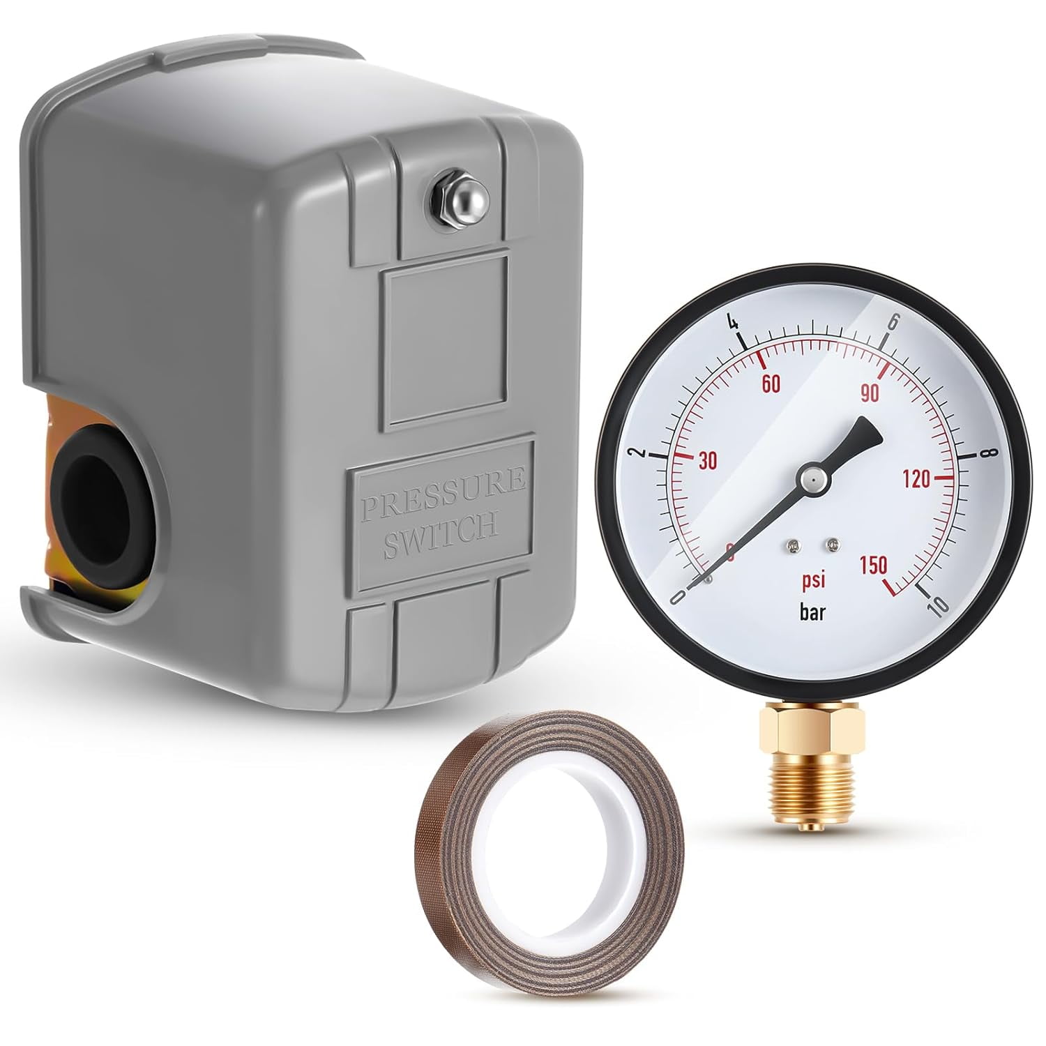 XD3-1 Well Pump Pressure Switch 40-60 Psi Pressure Setting 1 Pcs 1/4 ...