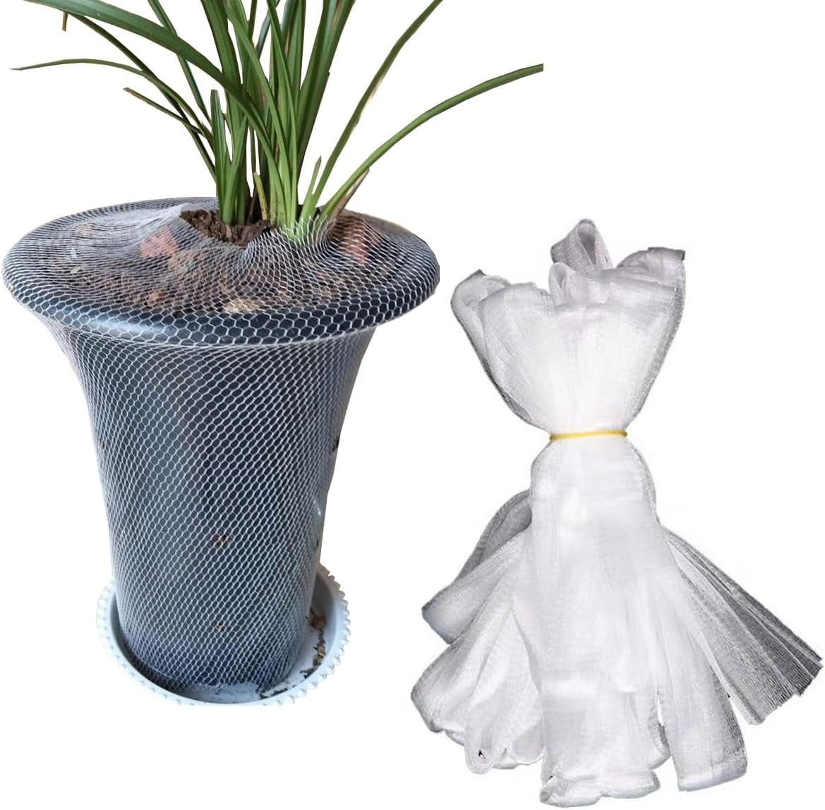 XD3-10 Meter Plant Pots Nettting Mesh Cover Elastic Sleeve Cat Barrier ...