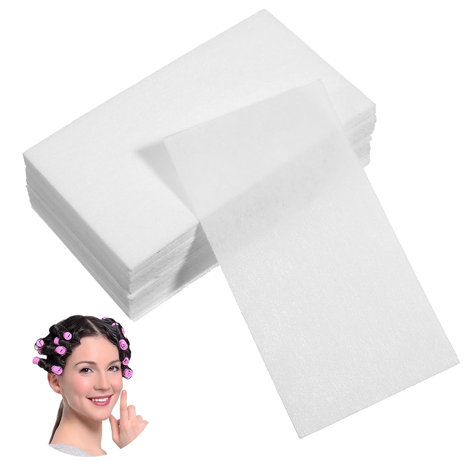 XD3-100 Pcs Hair Perm Paper, 9.4 * 6.3 inch Reusable Hair Curling ...