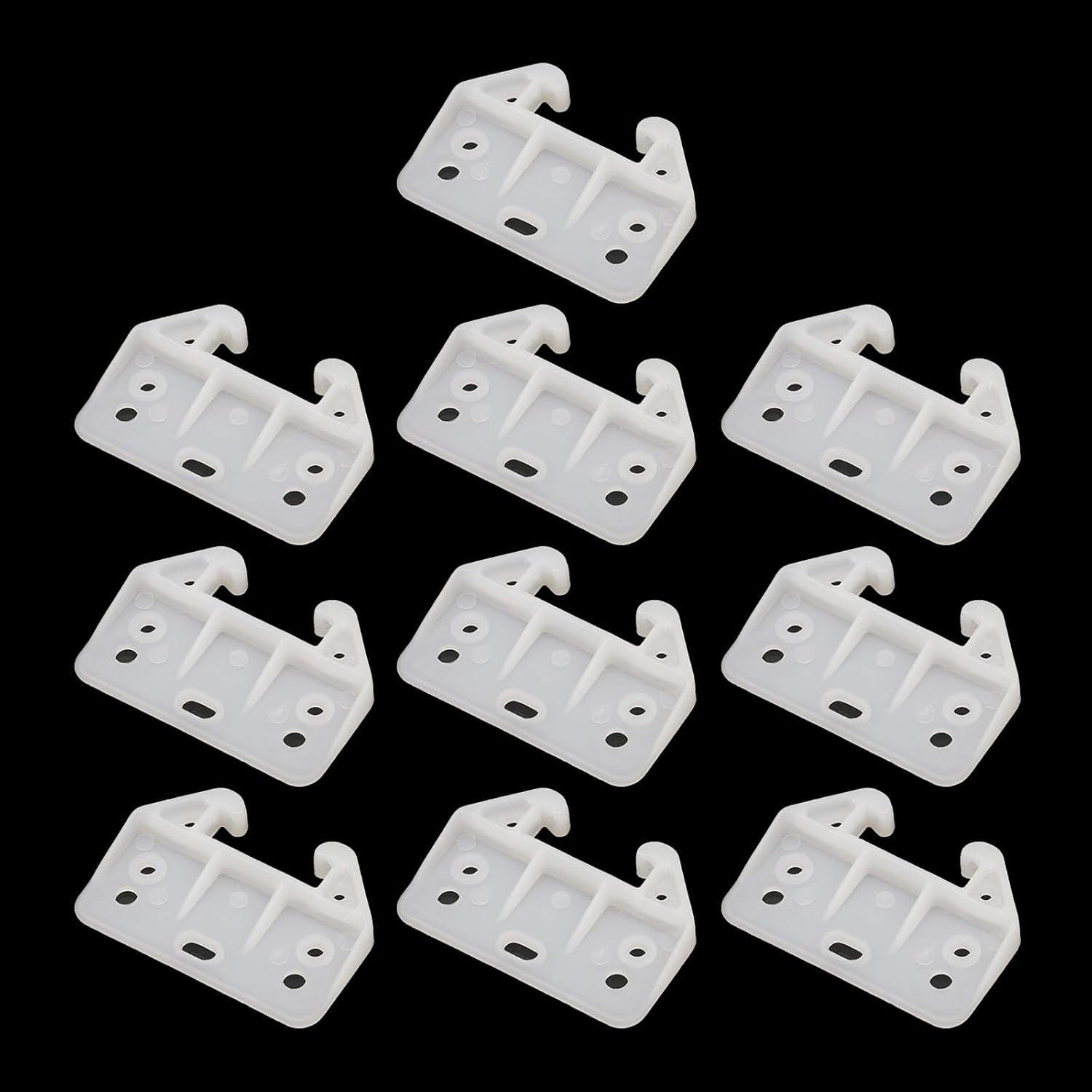 XD3-10Pcs Plastic Drawer Guides Drawer Track Rail Guide Replacement ...