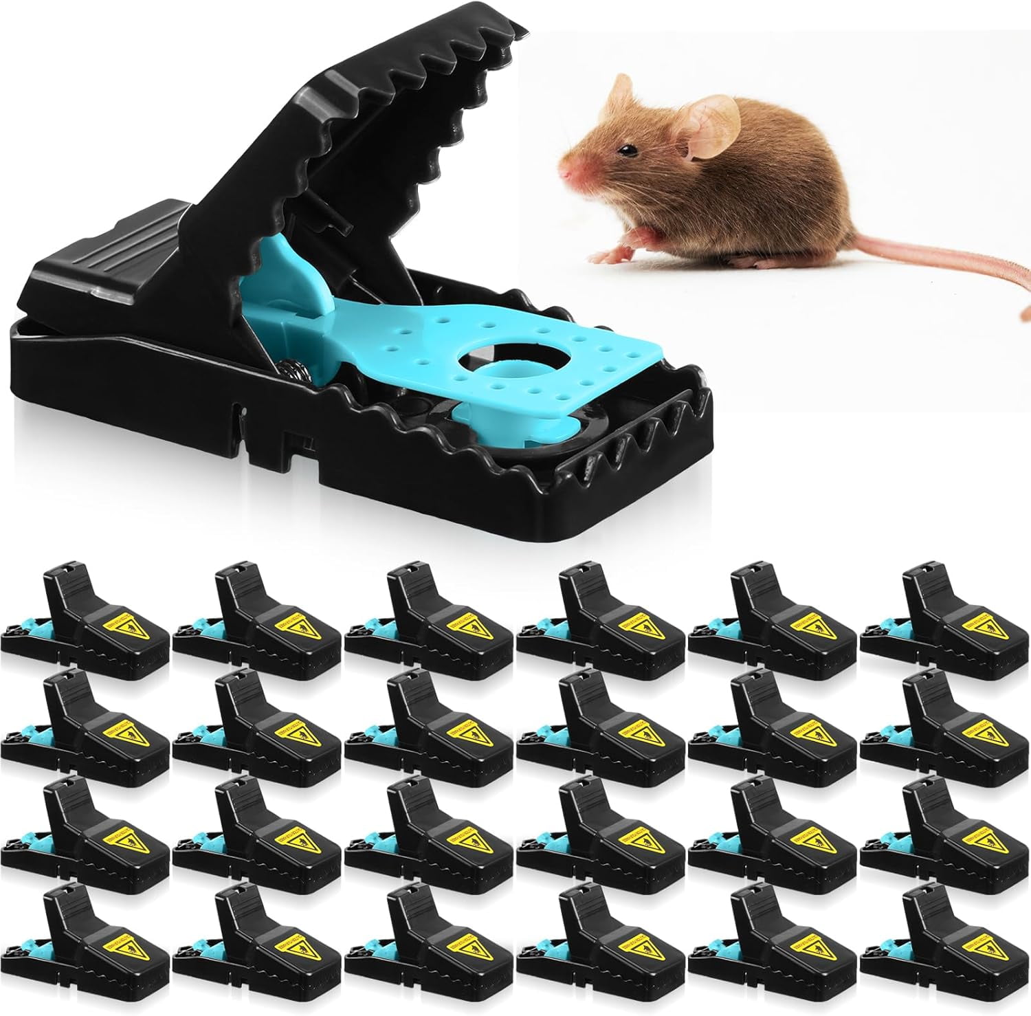 XD3-12 Pcs Mouse Traps for House Indoor Outdoor, Small Mice Traps ...