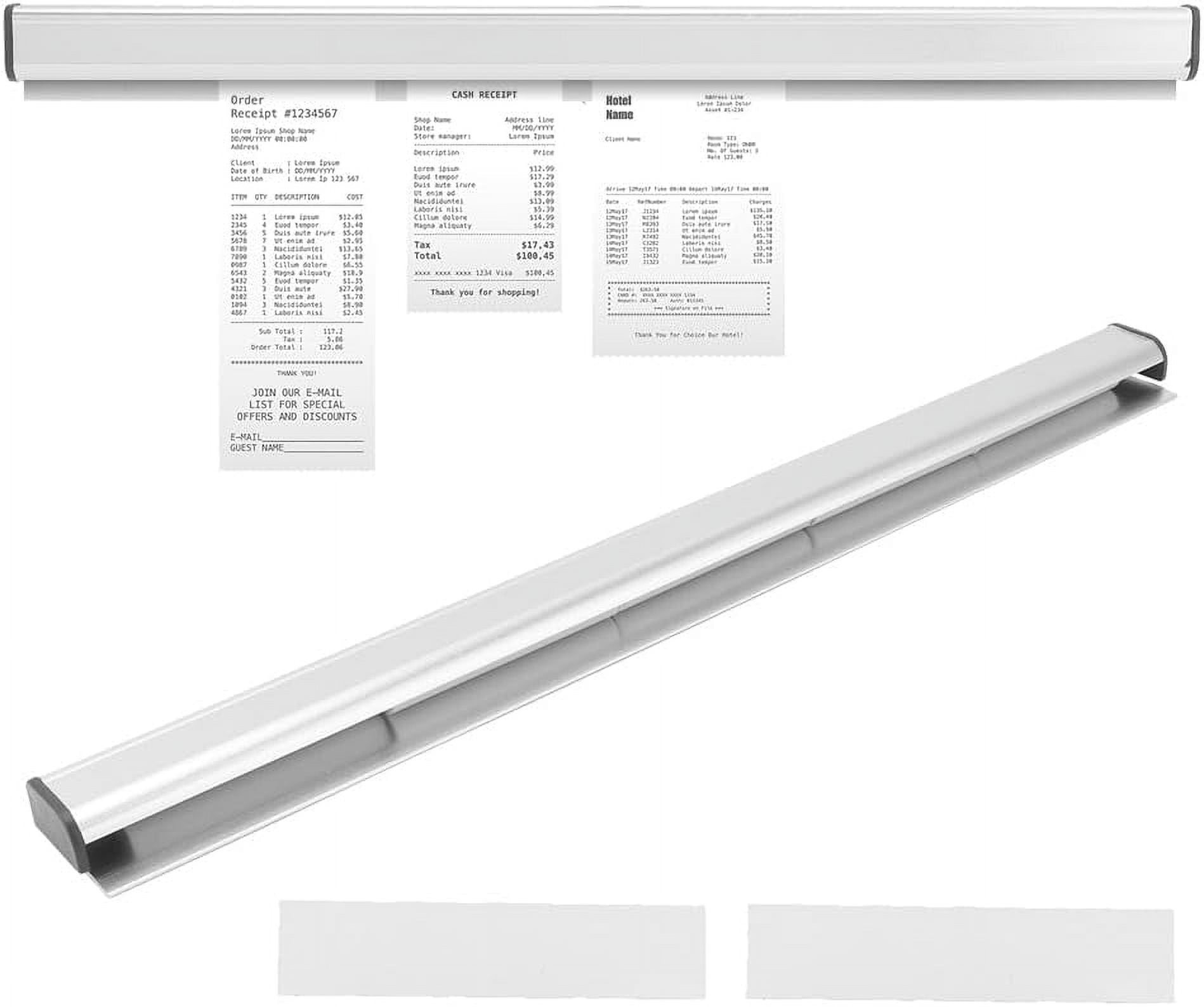 XD3-12 inch Check Rack, Aluminum Ticket Holder Receipt Holder Ticket ...