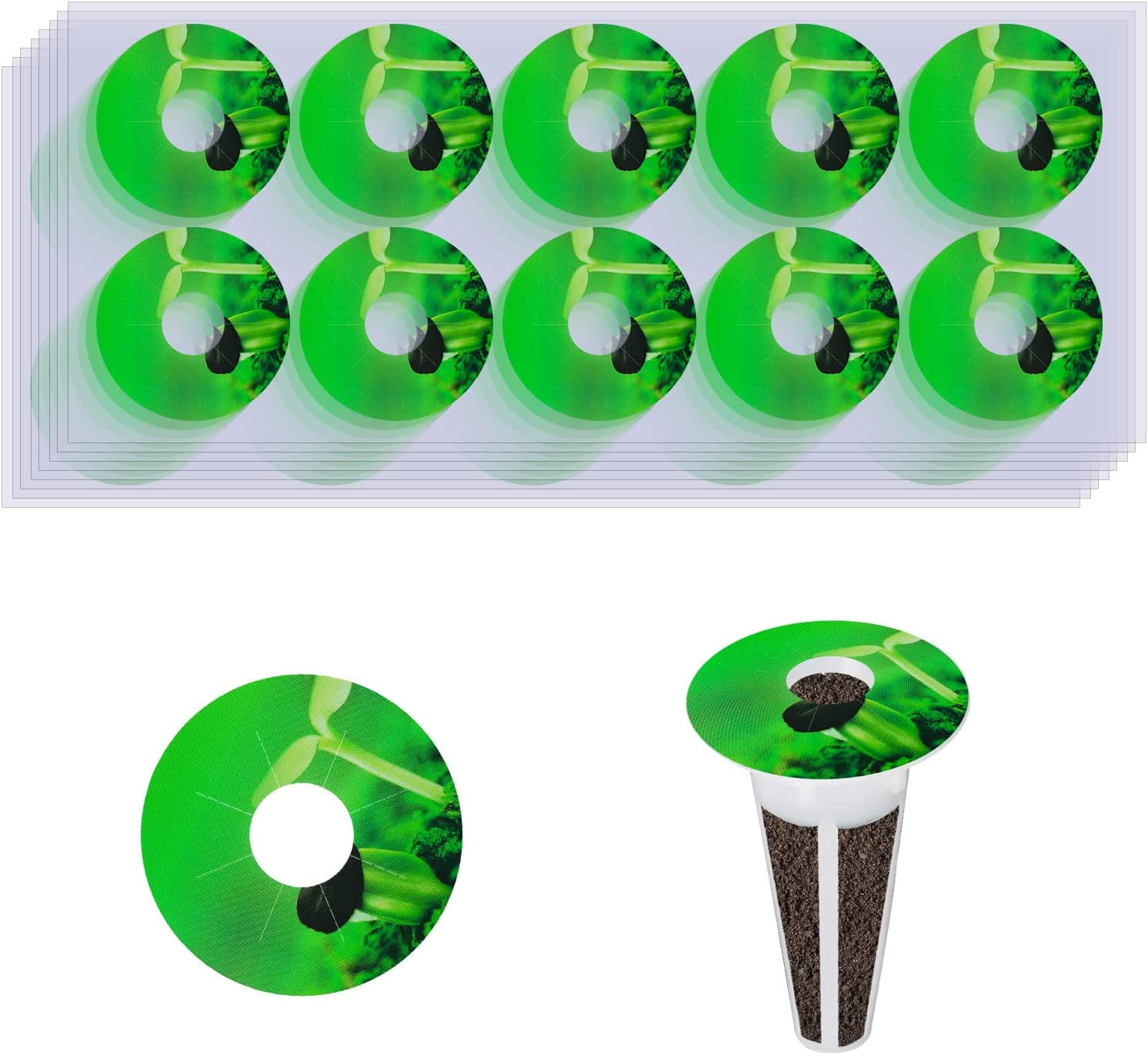 XD3-120pcs Plant Grow Stickers, Grow Baskets Labels Hydroponic Plant ...