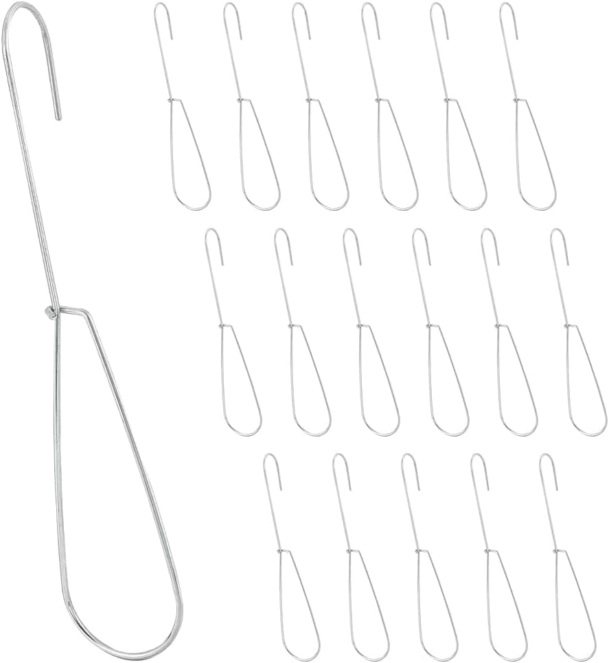 XD3-18 Pcs Sewing Pattern Hanging Hooks Metal Hangers for Tailors ...