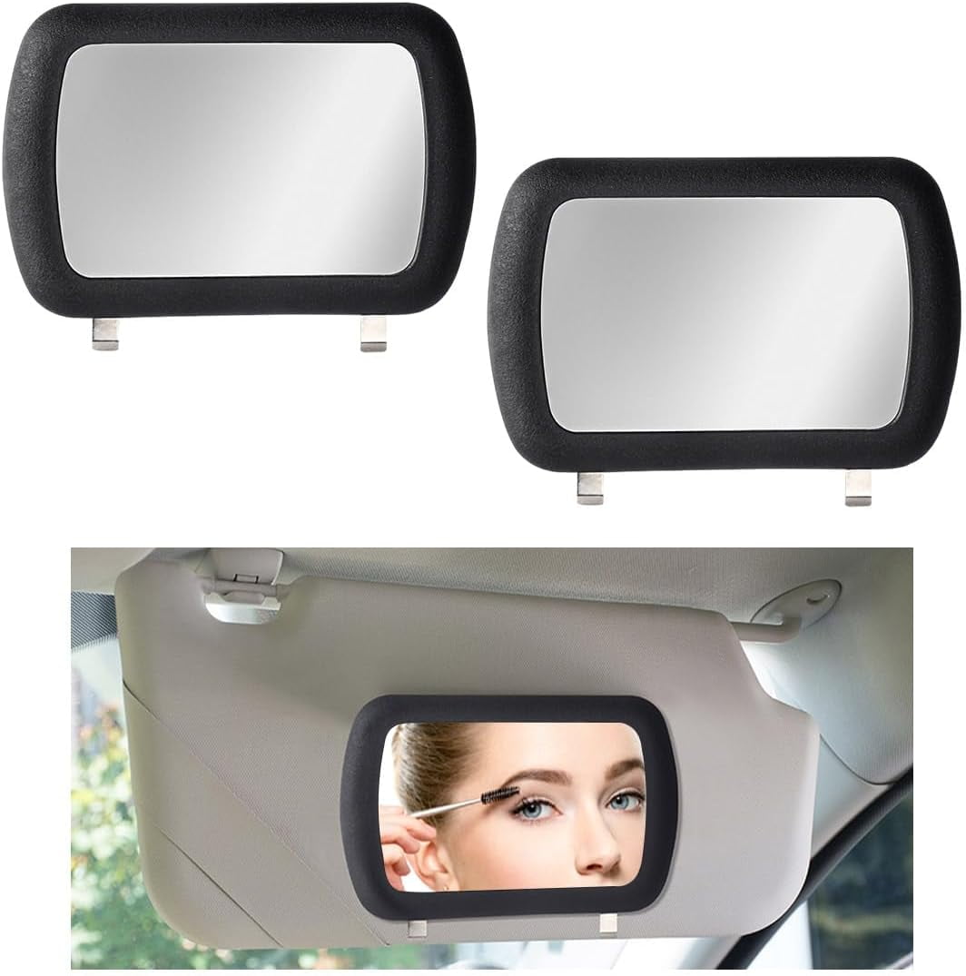 XD3-1PC Car Sun Visor Vanity Mirror, Clip-on Automotive Makeup Sun ...