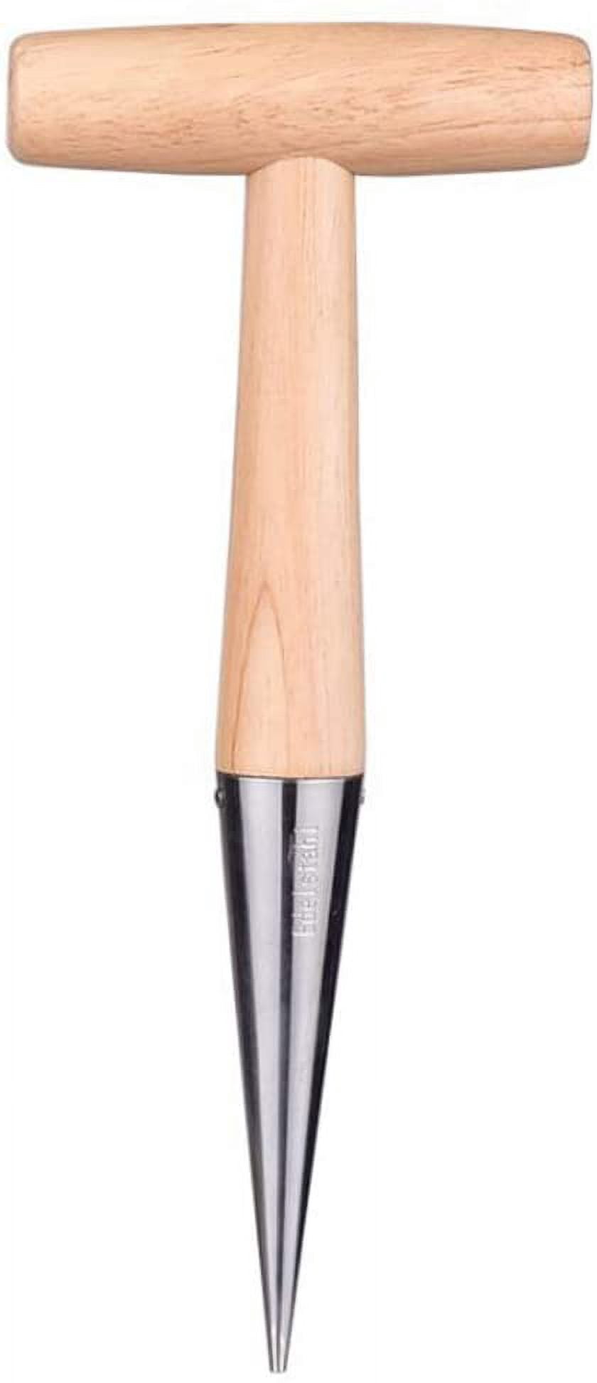 XD3-1PC Stainless Steel Sow Dibbler with Wooden Handle Dibber Garden ...