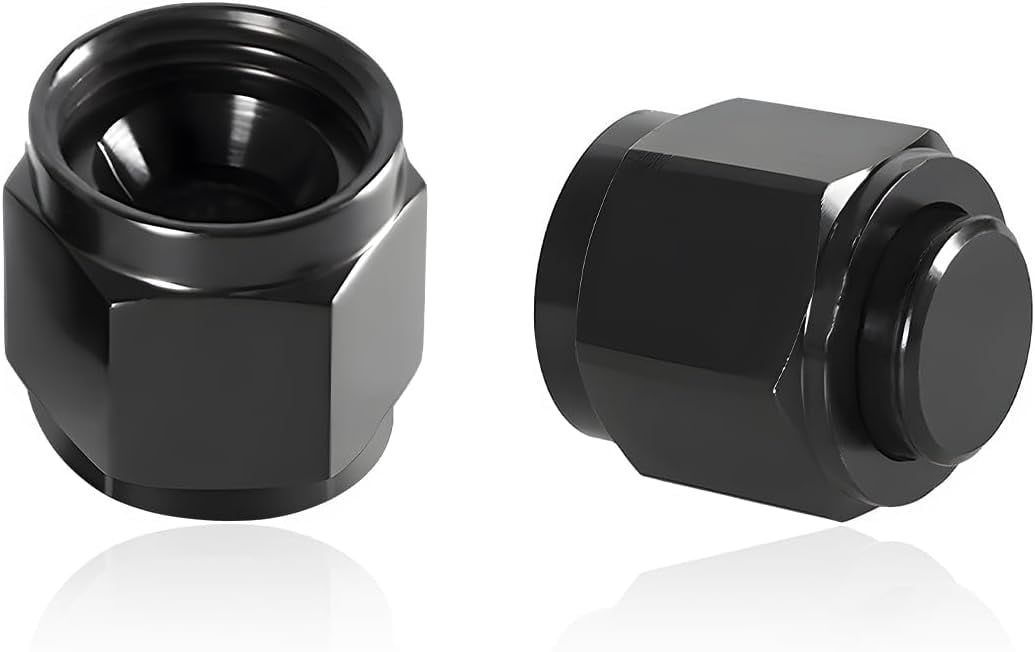 XD3-2 PCS AN6 Flare Cap Block Off Fitting Plug, Aluminum Female Flare ...