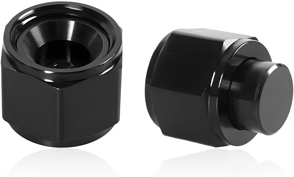 XD3-2 PCS AN6 Flare Cap Block Off Fitting Plug, Aluminum Female Flare ...