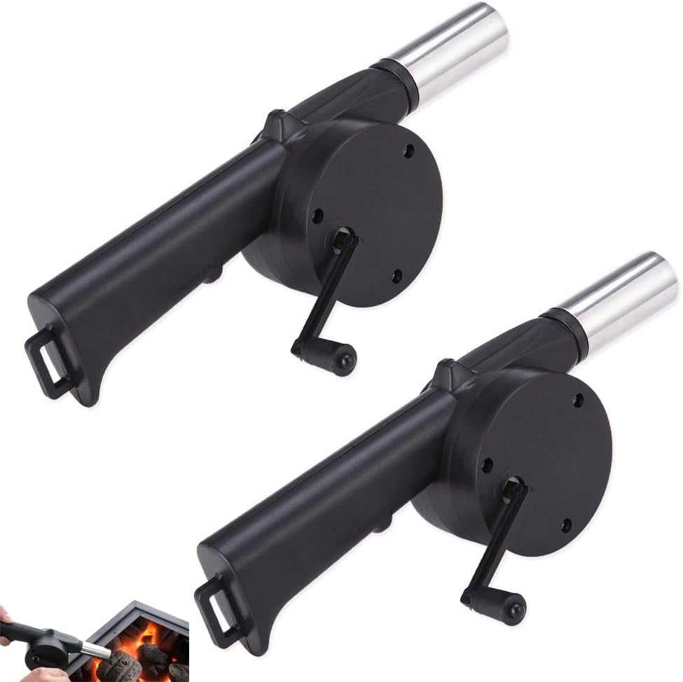 XD3-2 Pack Fireplace Bellows Hand Crank Air Blower Portable Manual ...