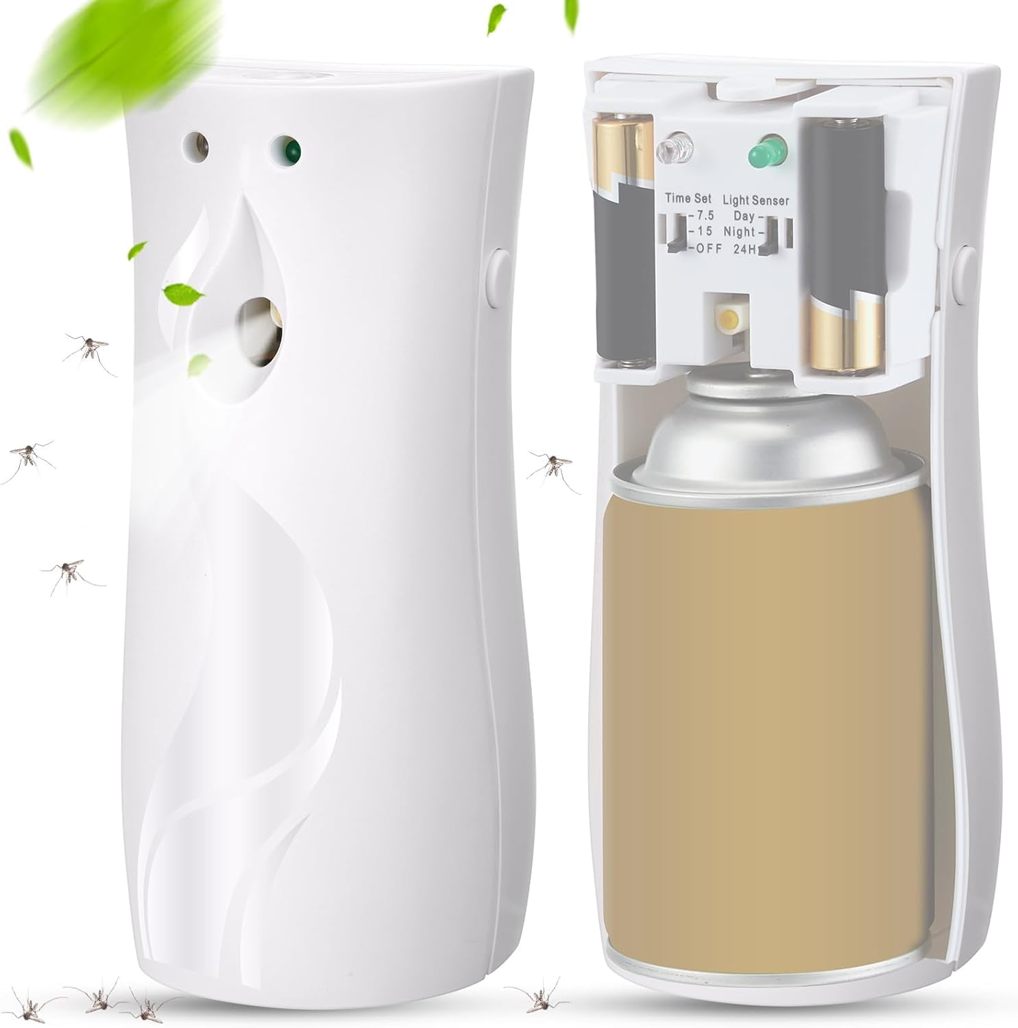 XD3-2 Pcs Automatic Fly Spray Dispenser Mosquito Flying Insect Control ...