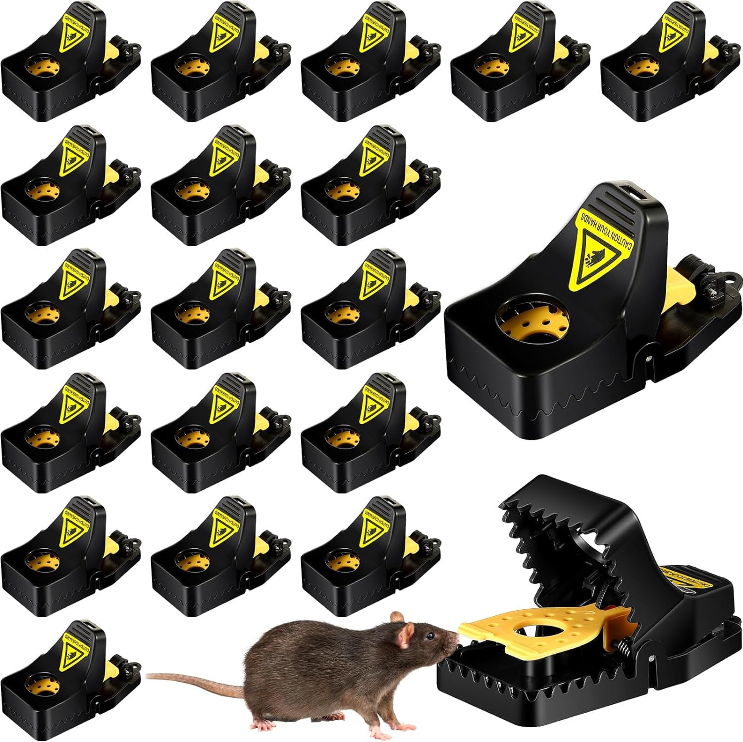 XD3-20 Pack Mouse Traps for House, Small Mice Trap Indoor Quick ...