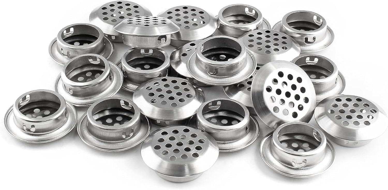 XD3-20Pcs Air Vents, 1" (25mm) Circular Soffit Vent, Stainless Steel ...