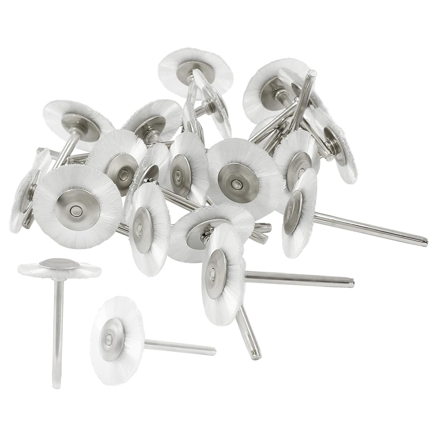 XD3-20Pcs Nylon Bristle Brushes 1" (25mm) Dia. Polishing Wheel Brushes ...