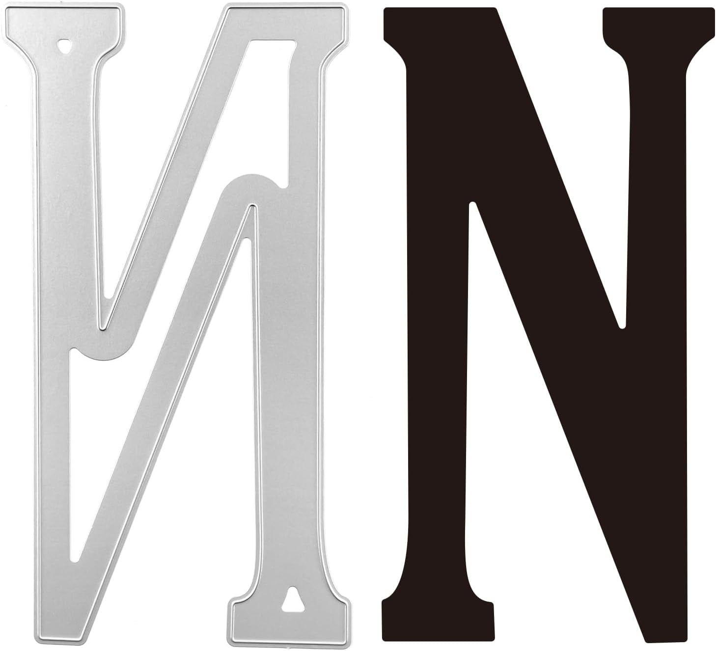 XD3-26 Uppercase Letters Cutting Dies,(10cm) 4 Inch High Alphabet Metal Stencil for Cards Making ...