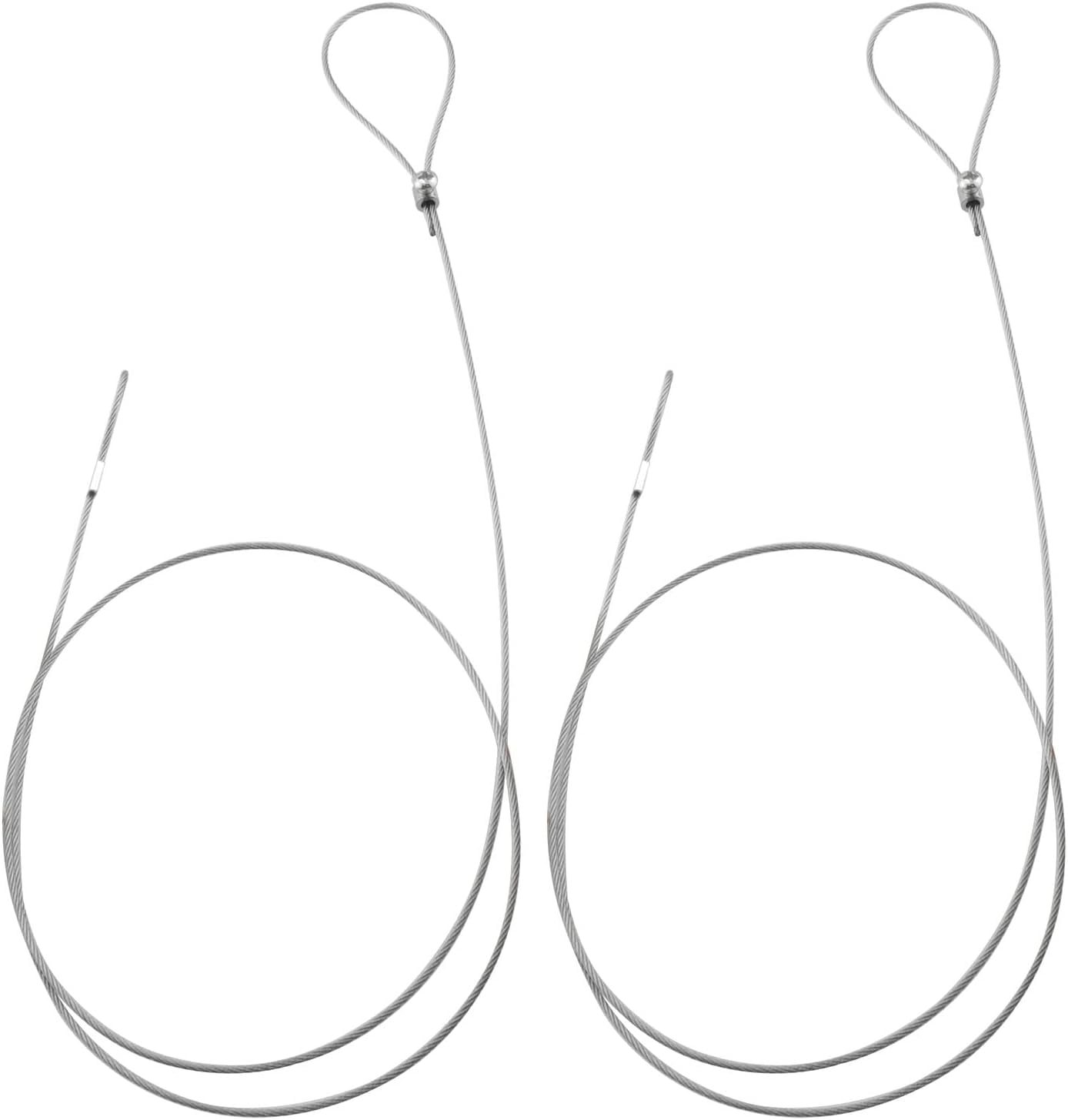 XD3-2pcs Stainless Steel Adjustable Extended Gate Latch Cable Pull Gate ...