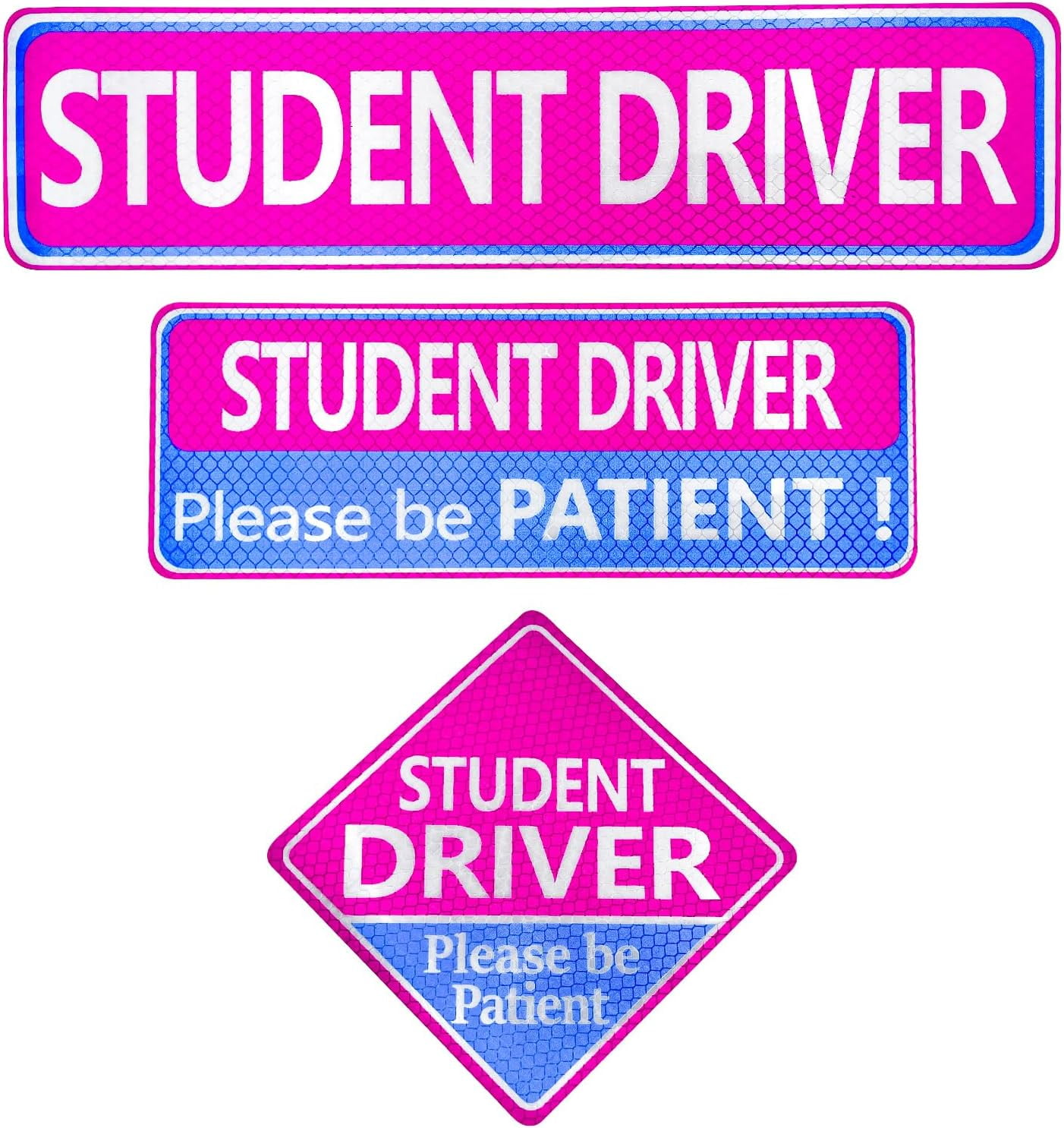 XD3-3 PCS Student Driver Car Magnet, Magnetic High Reflective New ...