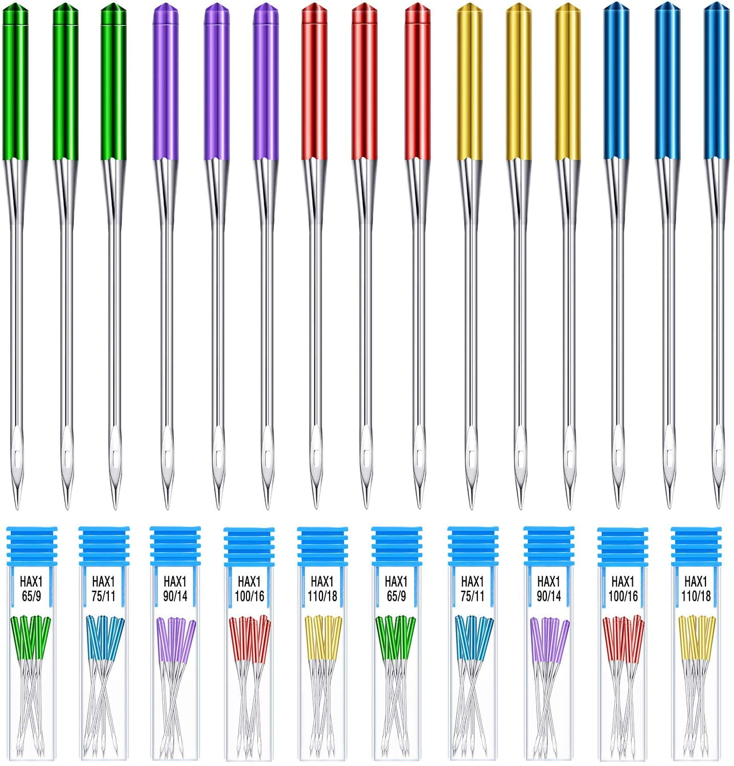 XD3-30 Pcs Sewing Machine Needles Universal Regular Point Machine ...